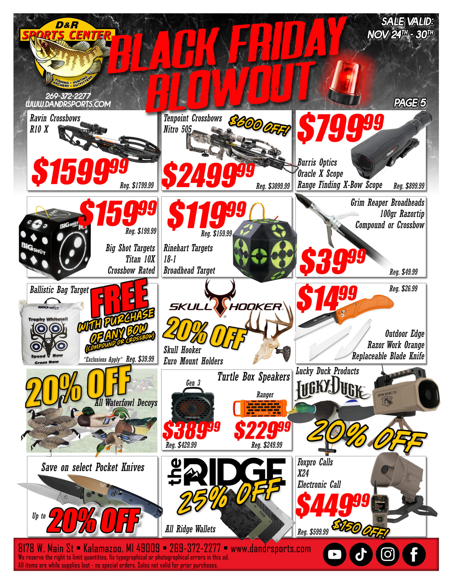 D&R Sports Center - Hunting and Fishing Sales in Kalamazoo, MI - Ads ...